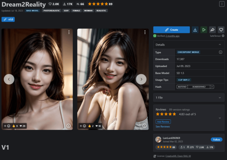 Stable Diffusionのおすすめ実写系モデル一覧！モデルの検索・導入方法も解説 | romptn Magazine