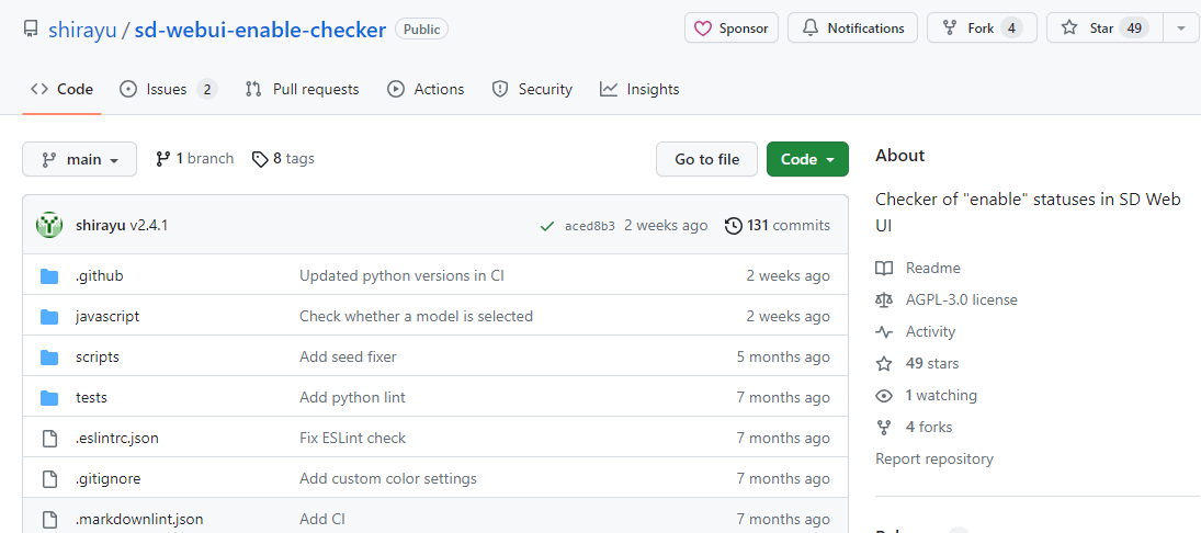 Stable Diffusionの拡張機能『Enable Checker』の使い方！拡張機能を簡単に整理しよう！ | romptn Magazine
