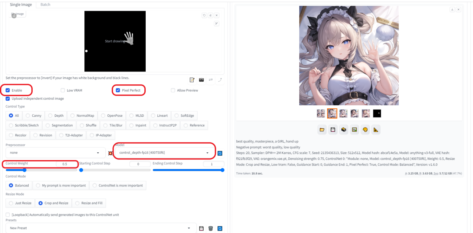Stable Diffusionの拡張機能『Depth map library and poser』の使い方！手や足を綺麗に生成しよう！ | romptn Magazine