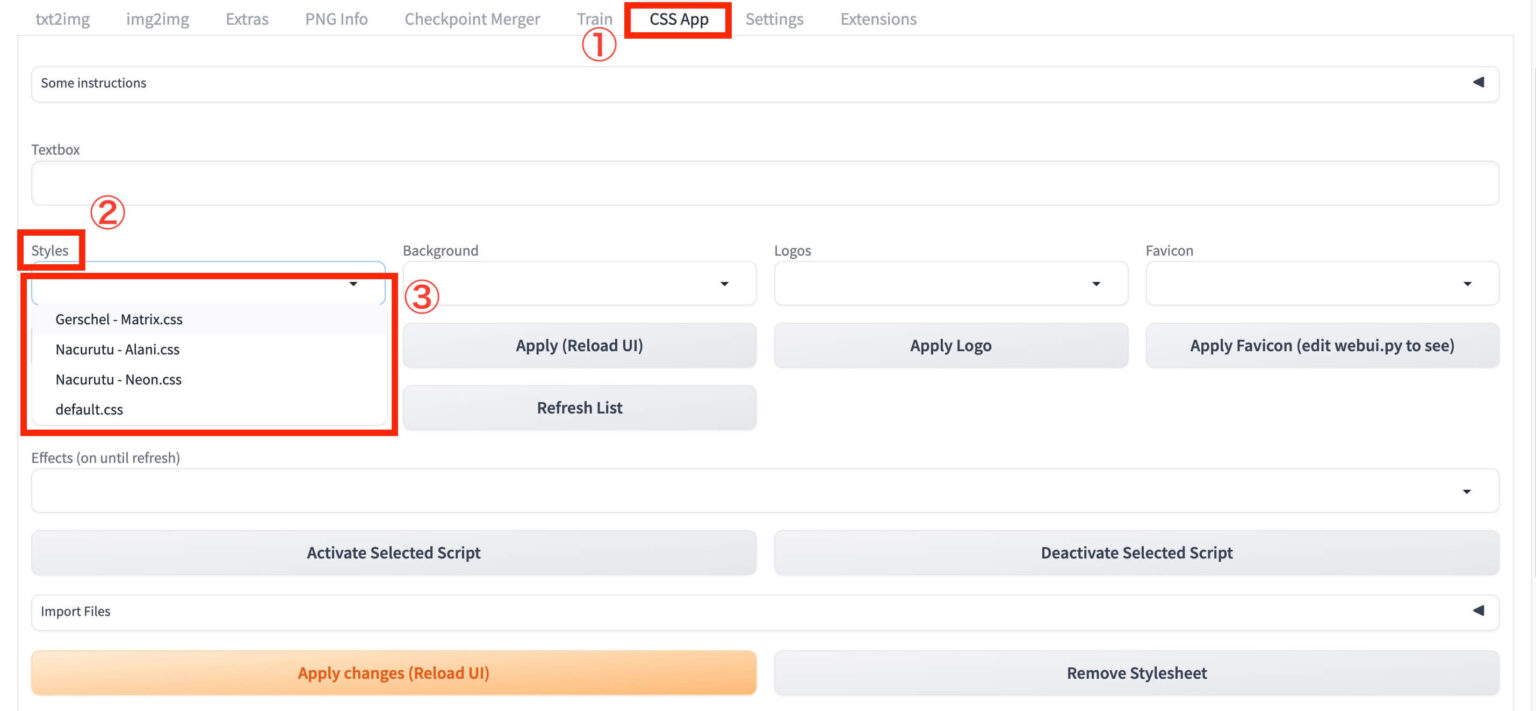 Stable Diffusionの拡張機能『sd-web-ui-quickcss』でUIをカスタマイズする方法！ | romptn Magazine