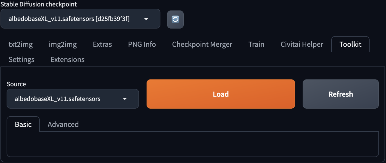 Stable Diffusionのモデルデータを軽量化する拡張機能『model-toolkit』の使い方！ | romptn Magazine