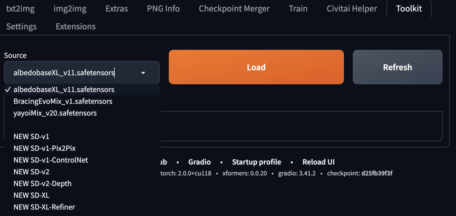 Stable Diffusionのモデルデータを軽量化する拡張機能『model-toolkit』の使い方！ | romptn Magazine