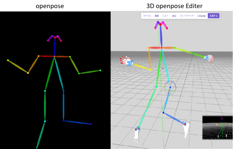 Stable Diffusionの拡張機能『3D Openpose Editor』の使い方！ | romptn Magazine