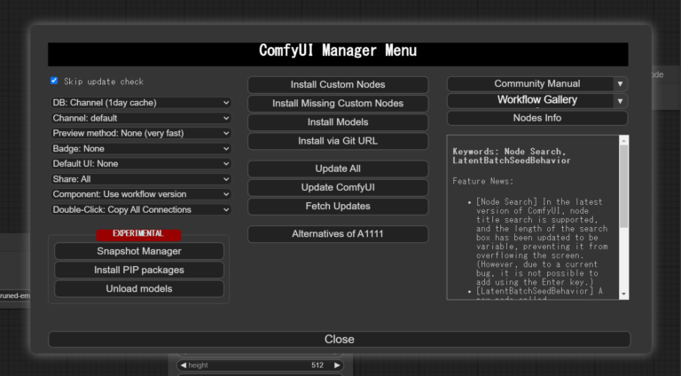 拡張機能の管理ができる『ComfyUI-Manager』のインストール方法・使い方！ | romptn Magazine