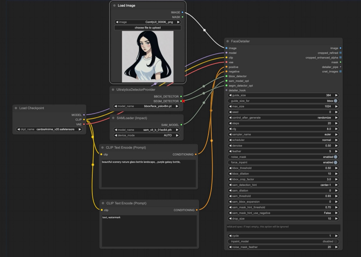 【ComfyUI】ADetailerと同じ機能『Facedetailer』の使い方！顔をきれいに生成しよう！ | romptn Magazine