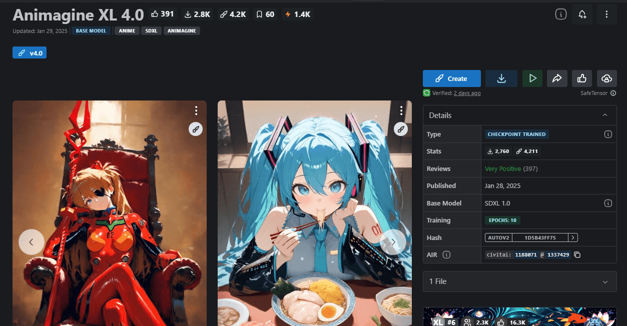 Stable Diffusionで「Animagine XL 4.0」を導入する方法・使い方！ | romptn Magazine