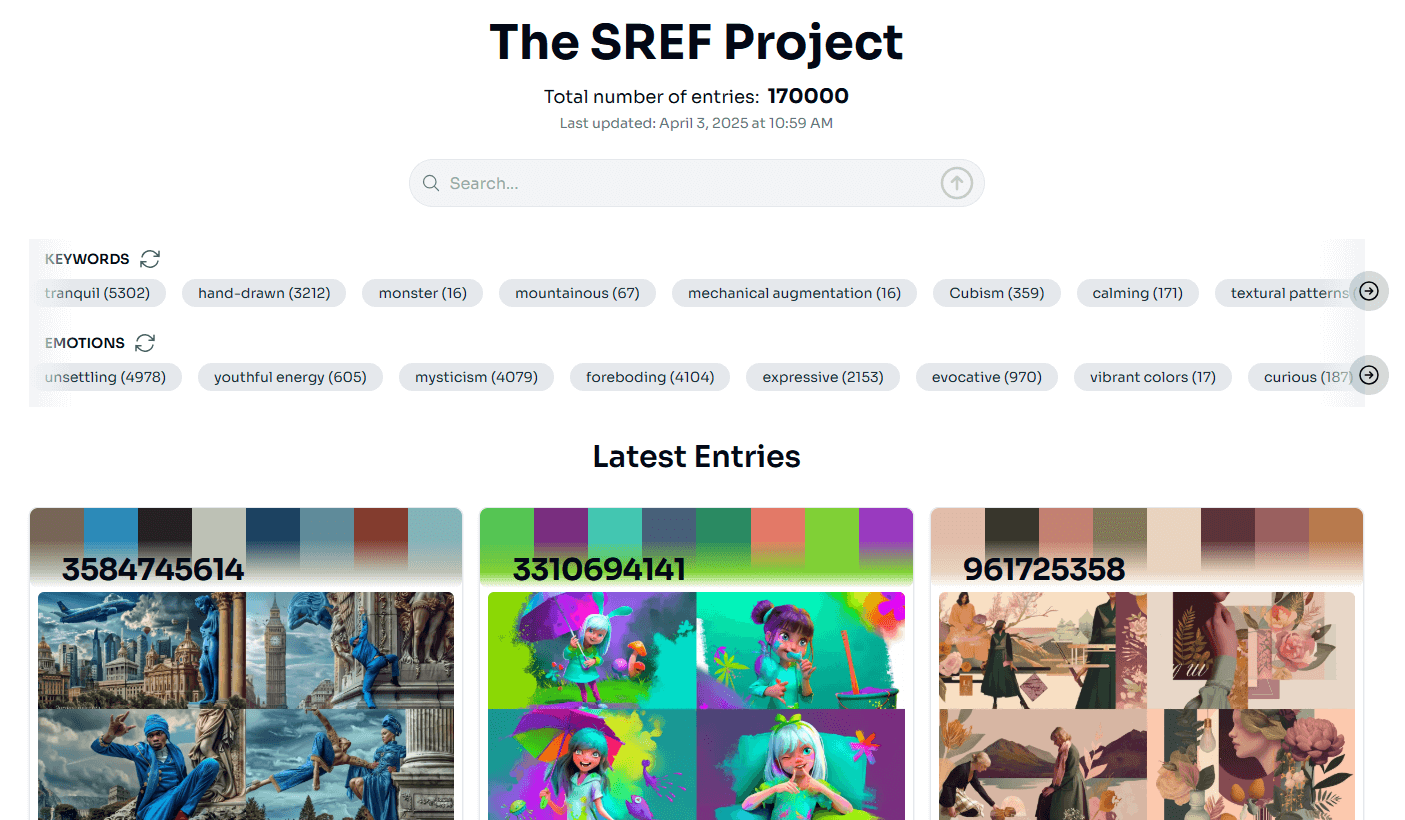 Midjourneyのsref(スタイルリファレンス)とは？使い方からコード一覧まで徹底解説 | romptn Magazine